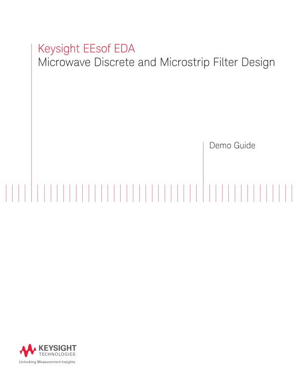 Microwave Discrete and Microstrip Filter Design - Chapter 6 PDF Asset Page | Keysight